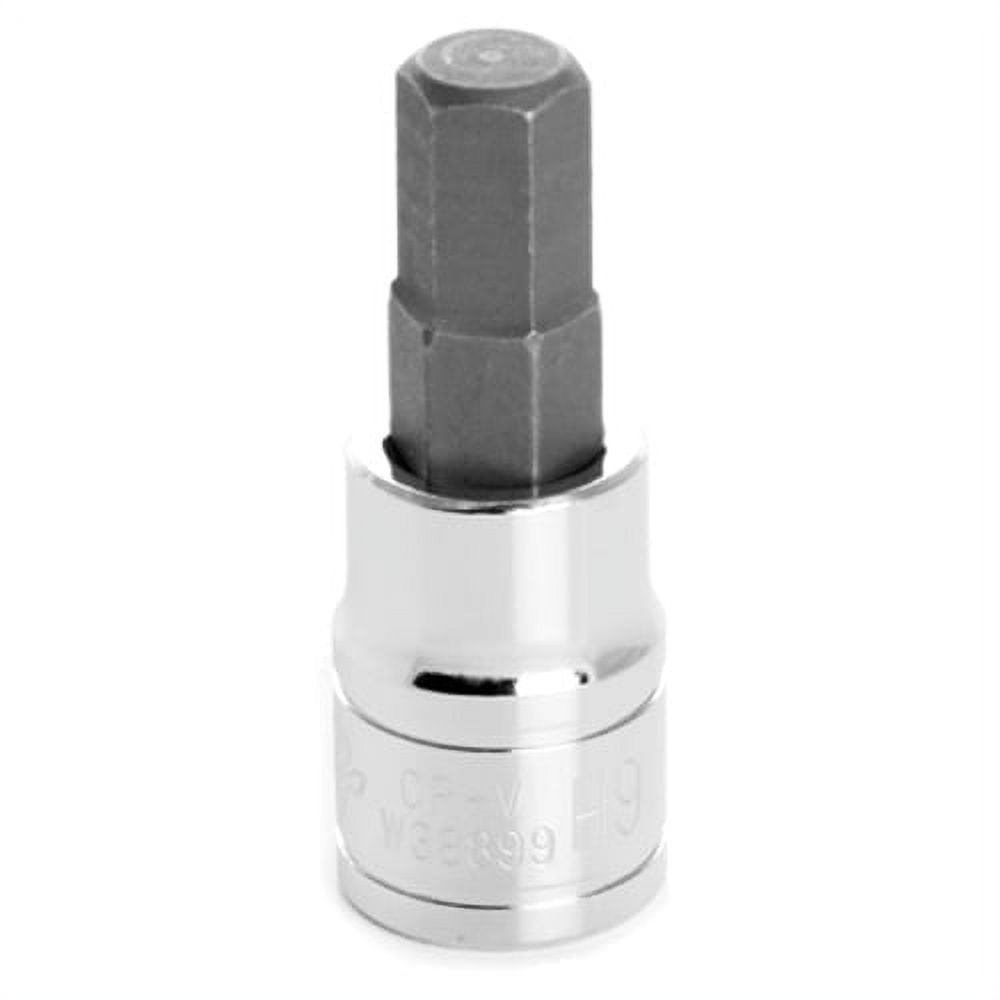 Performance Tool W38899 Chrome Hex Bit Socket, 3/8" Drive, 9mm Hex Bit ...