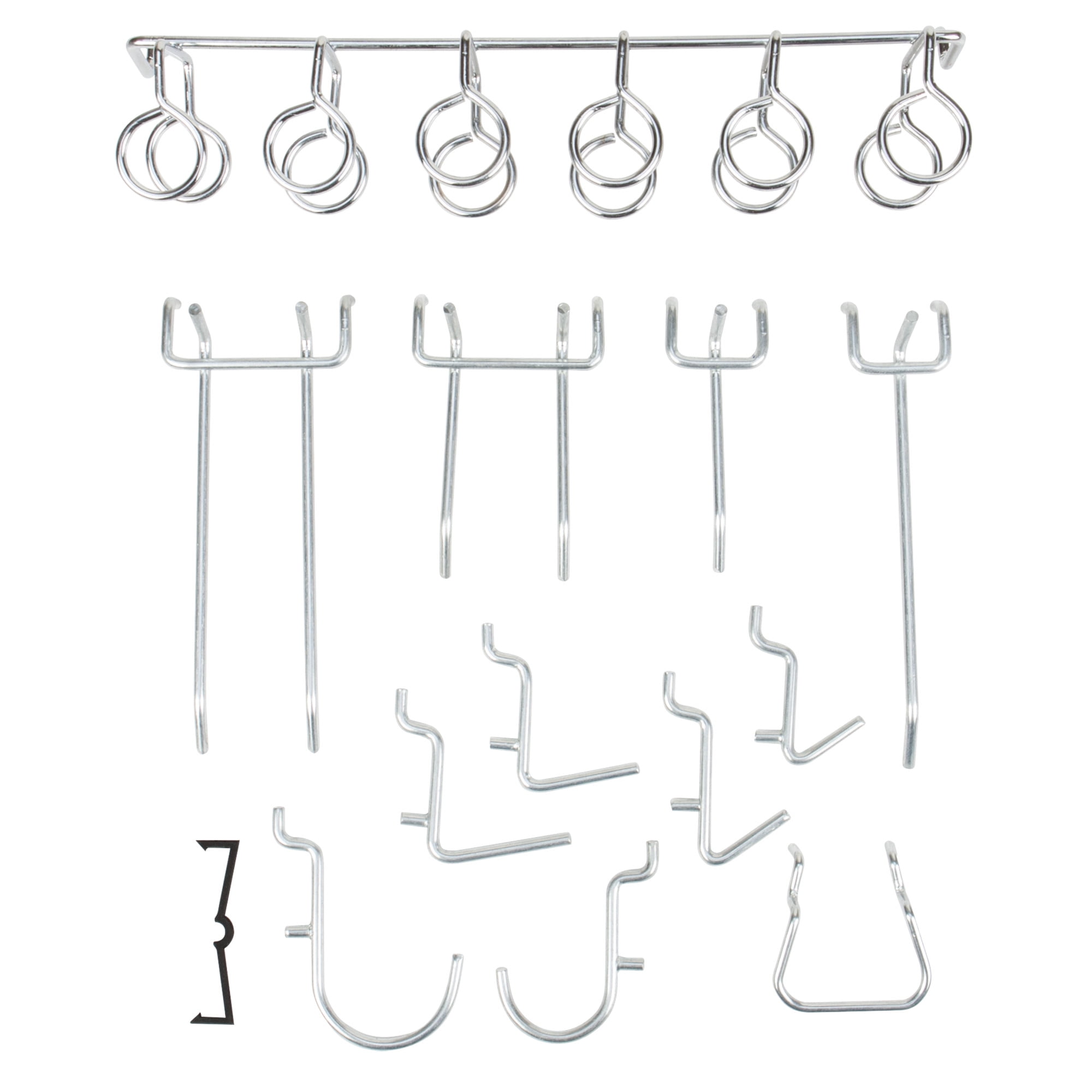 Performance Tool W5160 95pc Pegboard Metal Hook & Organizer Assortment ...