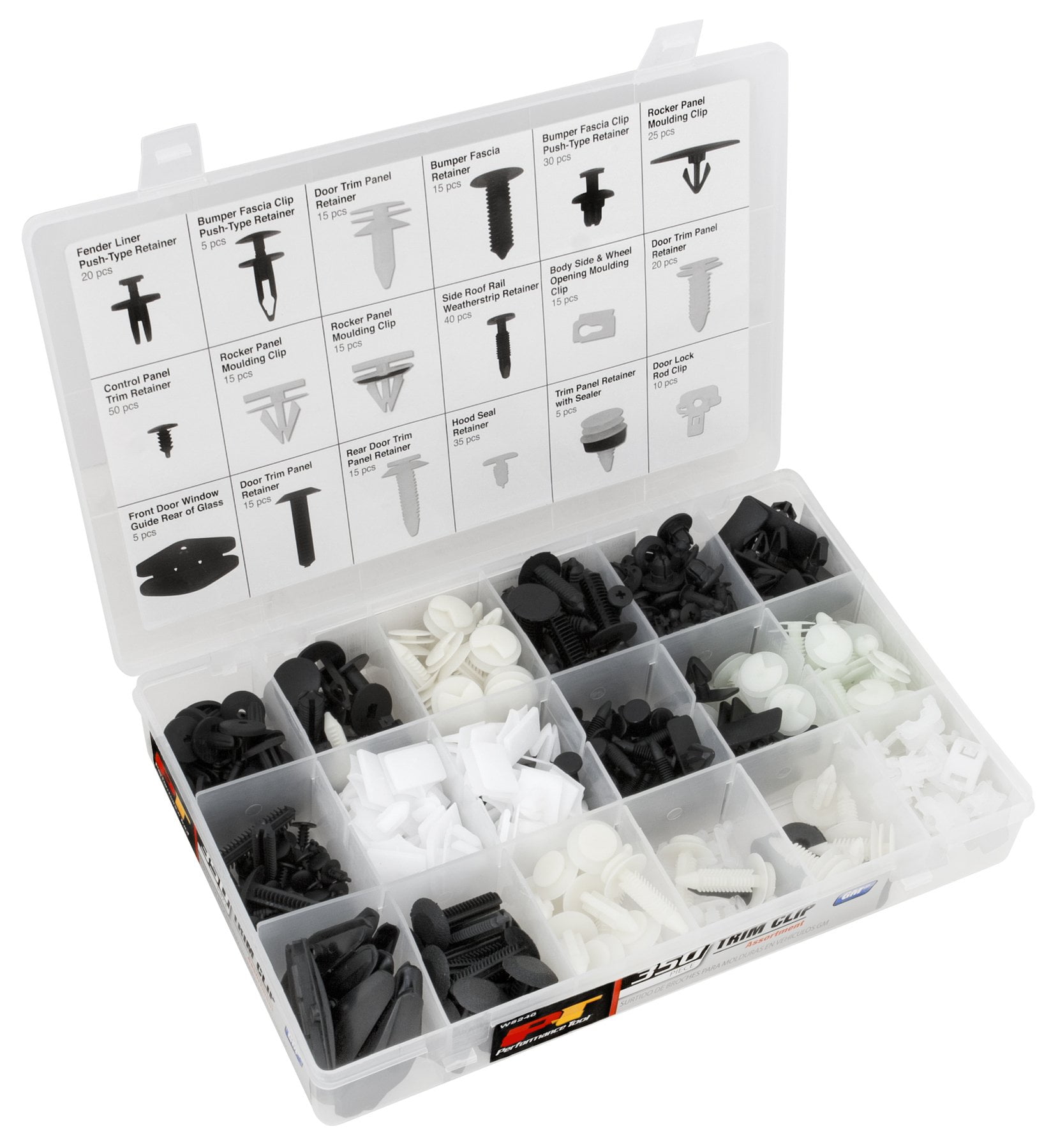 Performance Tool W5240 350pc GM Trim Clip Assortment - Walmart.com