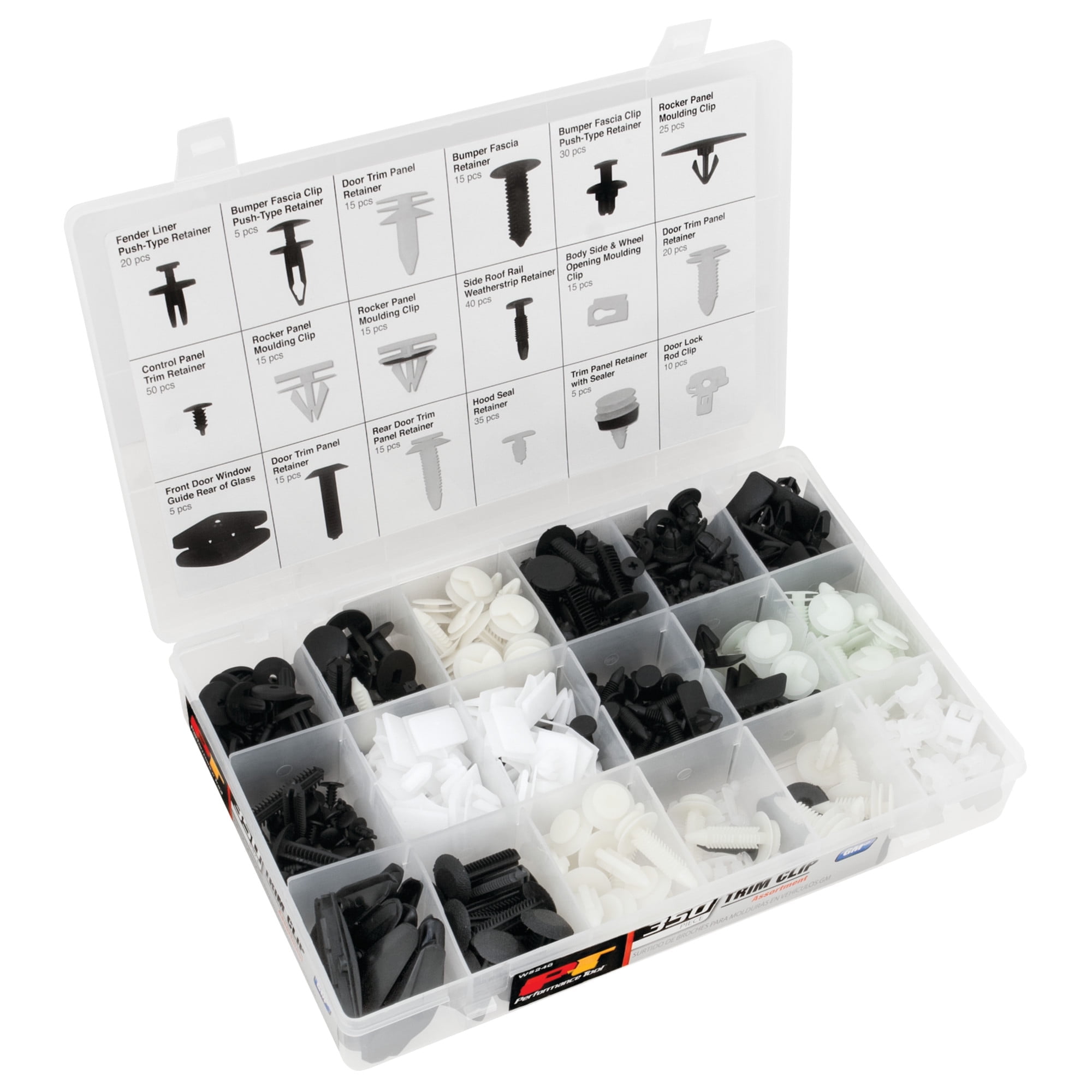 Performance Tool W5240 350pc GM Trim Clip Assortment | Trim Clips for ...