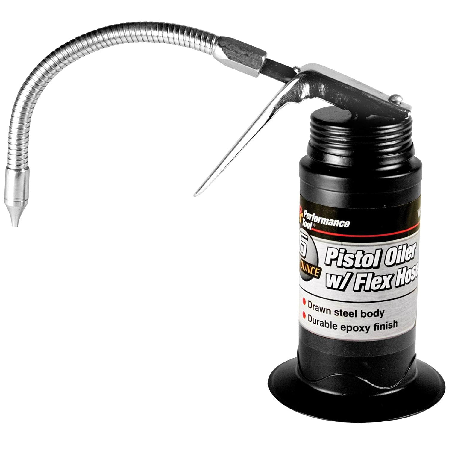 Performance Tool W52465 Pistol Oiler with Flex Hose, Steel, 6 Oz, Each ...