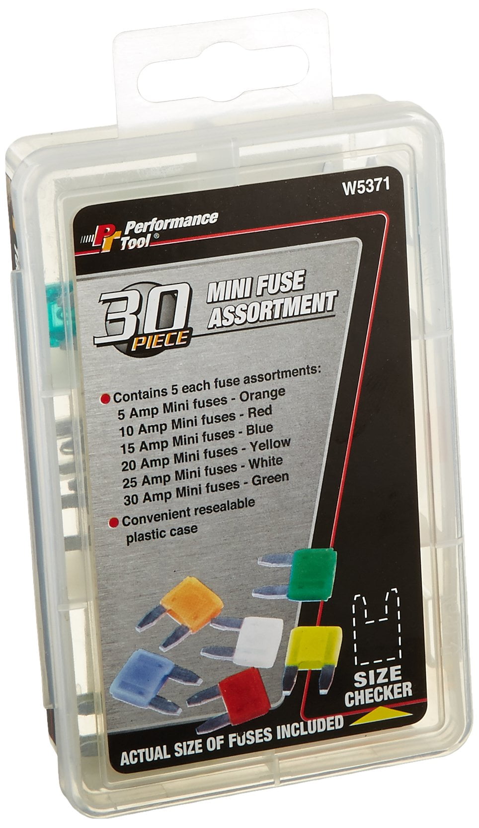Performance Tool W5371 30pc Mini Fuse Assortment - Walmart.com