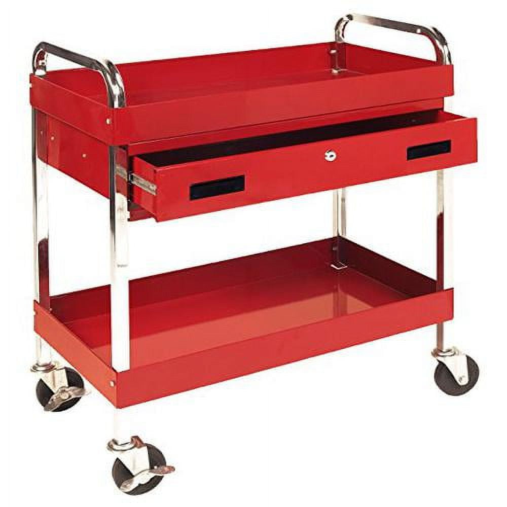Performance Tool W54004 Two Shelf Utility Cart w/Drawer - Walmart.com