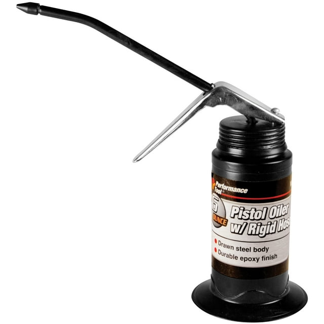 Performance Tool W54264 Pistol Oiler with Rigid Hose, 6 oz , Black ...