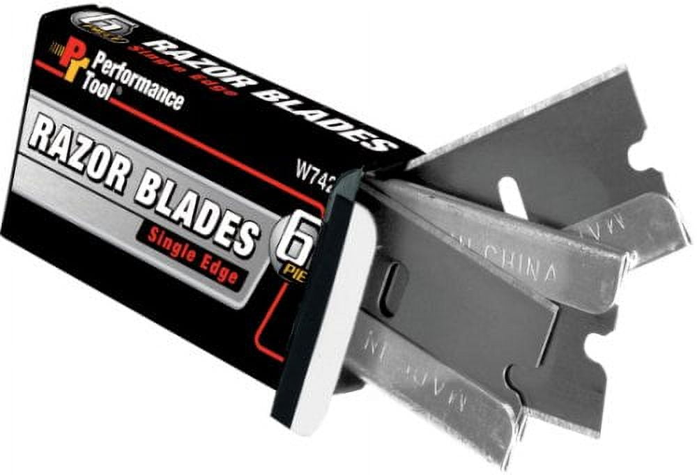 Performance Tool W742 12 pc Single Edge Razor Blade - Walmart.com