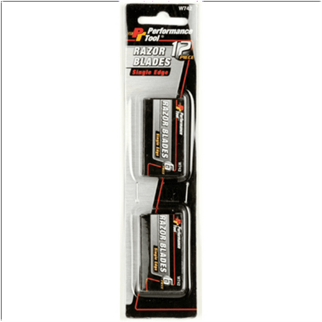Performance Tool W742 12 pc Single Edge Razor Blade - Walmart.com