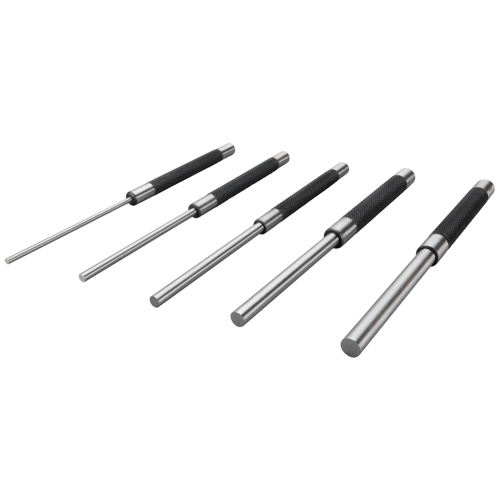 Performance Tool W758 5 Piece 8-Inch Long Carbon Steel Pin Punch Set ...