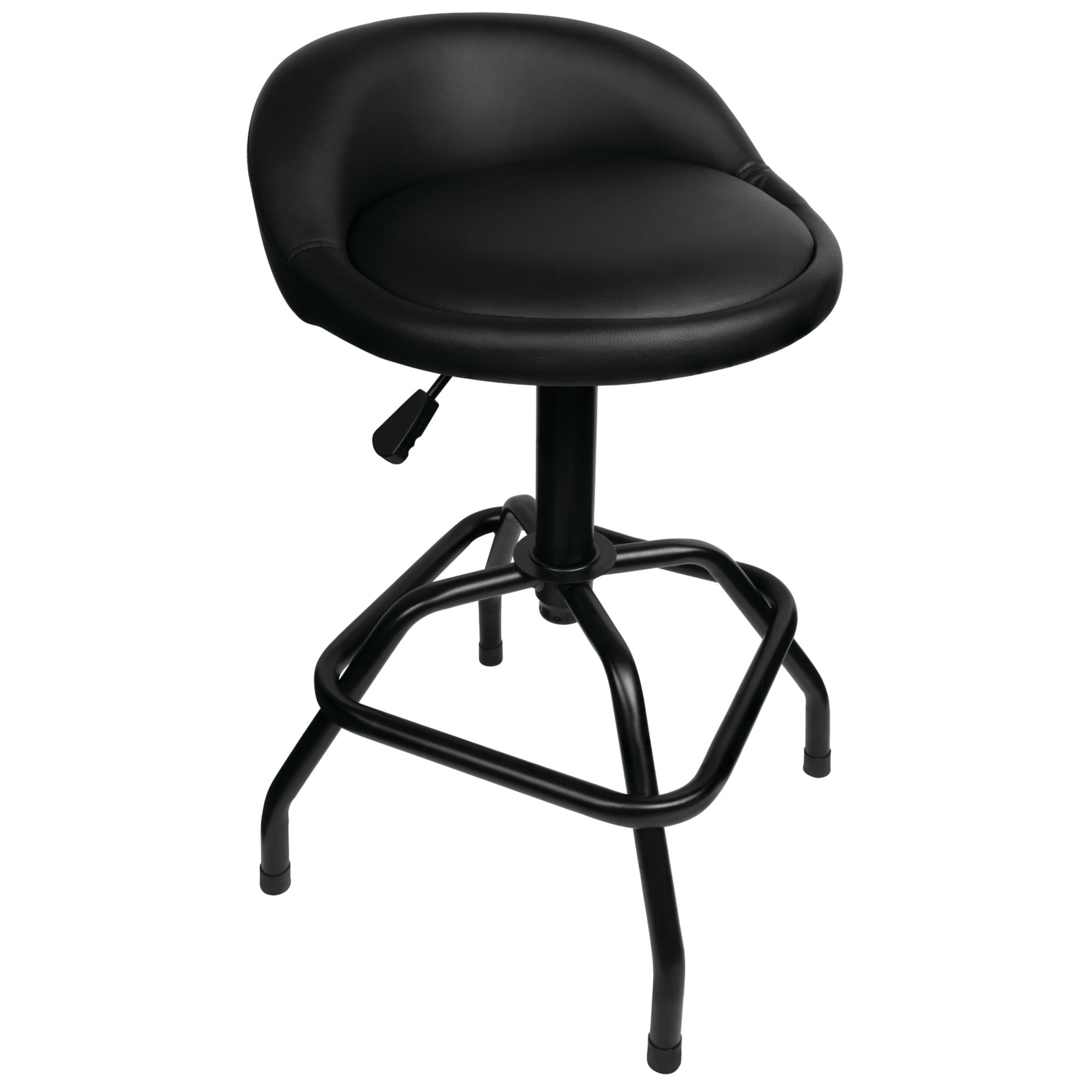 Performance Tool W85011 Pneumatic Swivel Bar Stool with Back for Garage ...