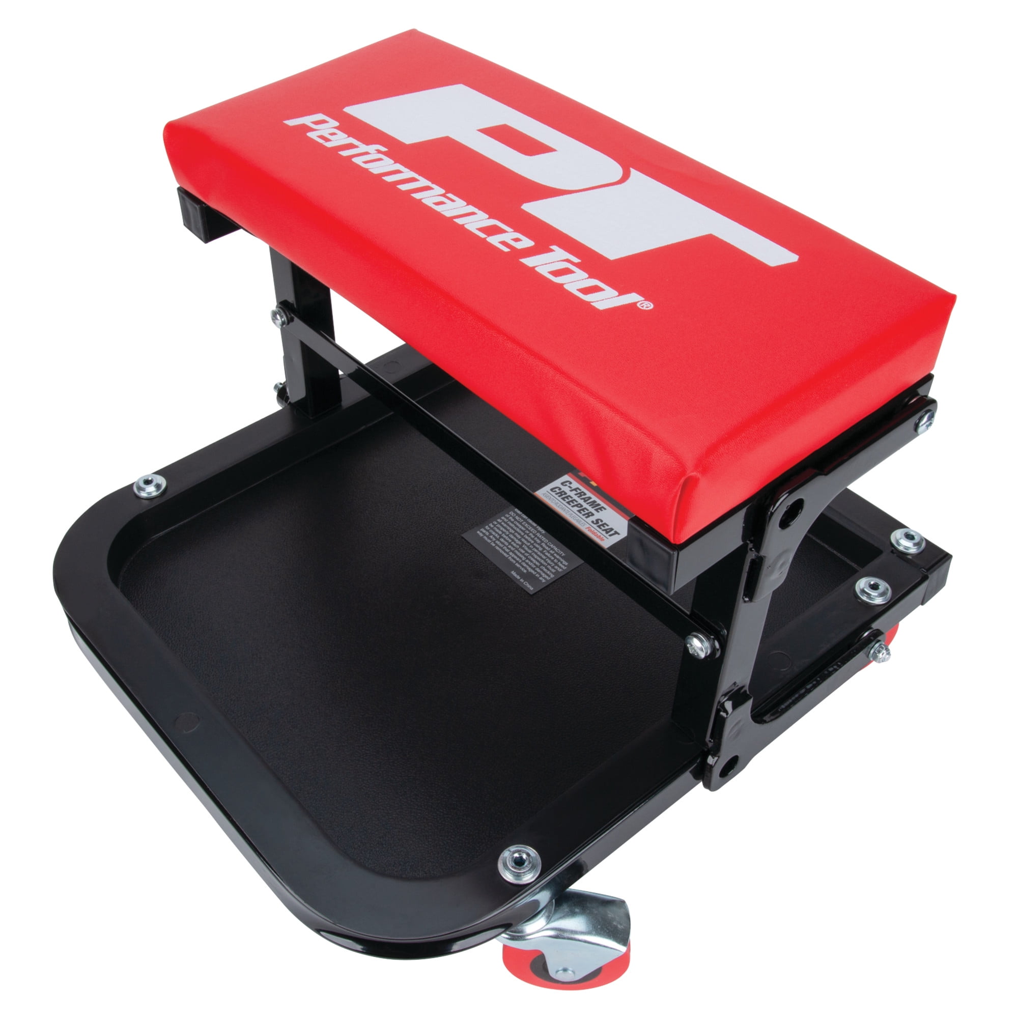 Performance Tool W85021 Folding C-Frame Creeper Rolling Work Seat with ...