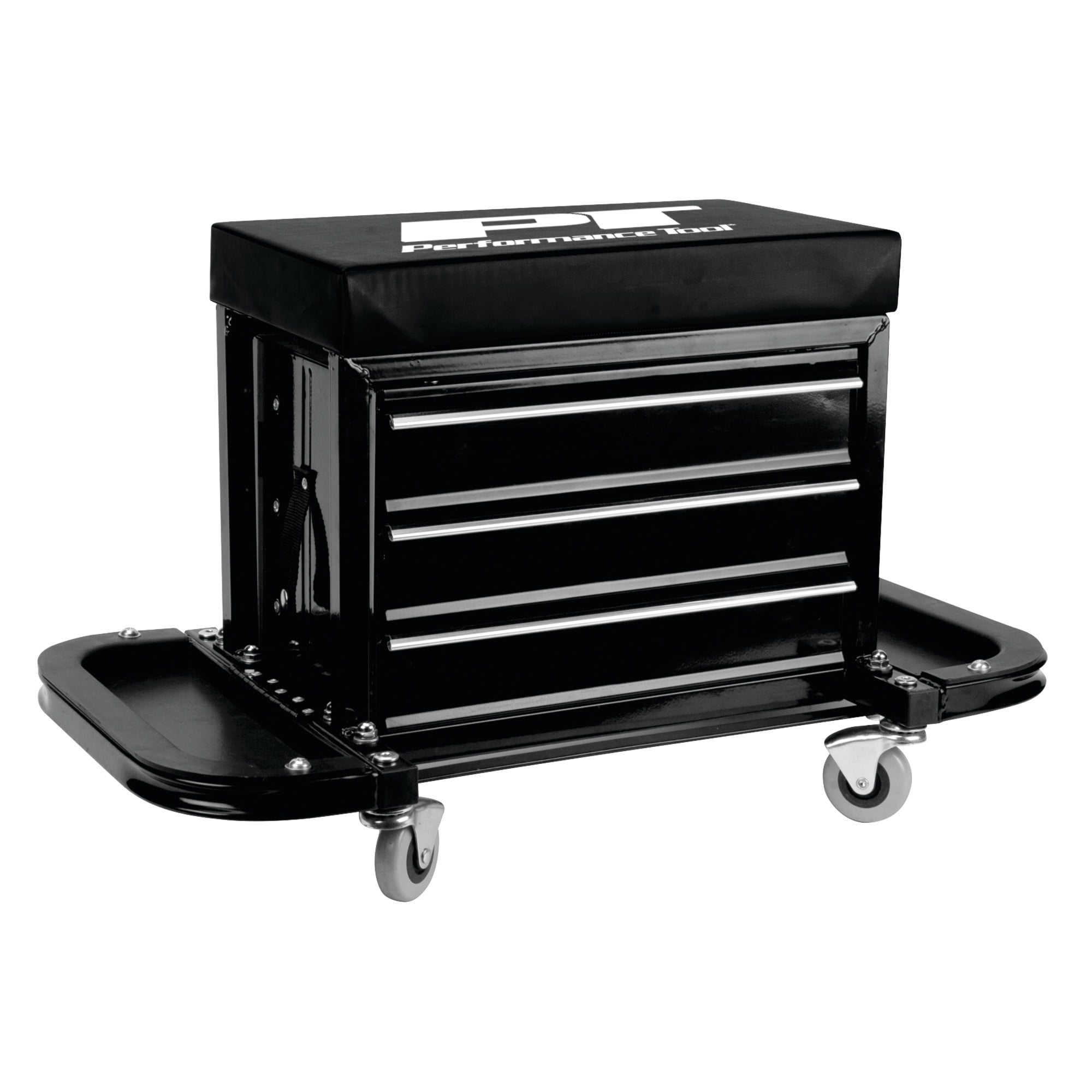 Performance Tool W85025 3-Drawer Rolling Tool Chest Seat with Magnetic ...