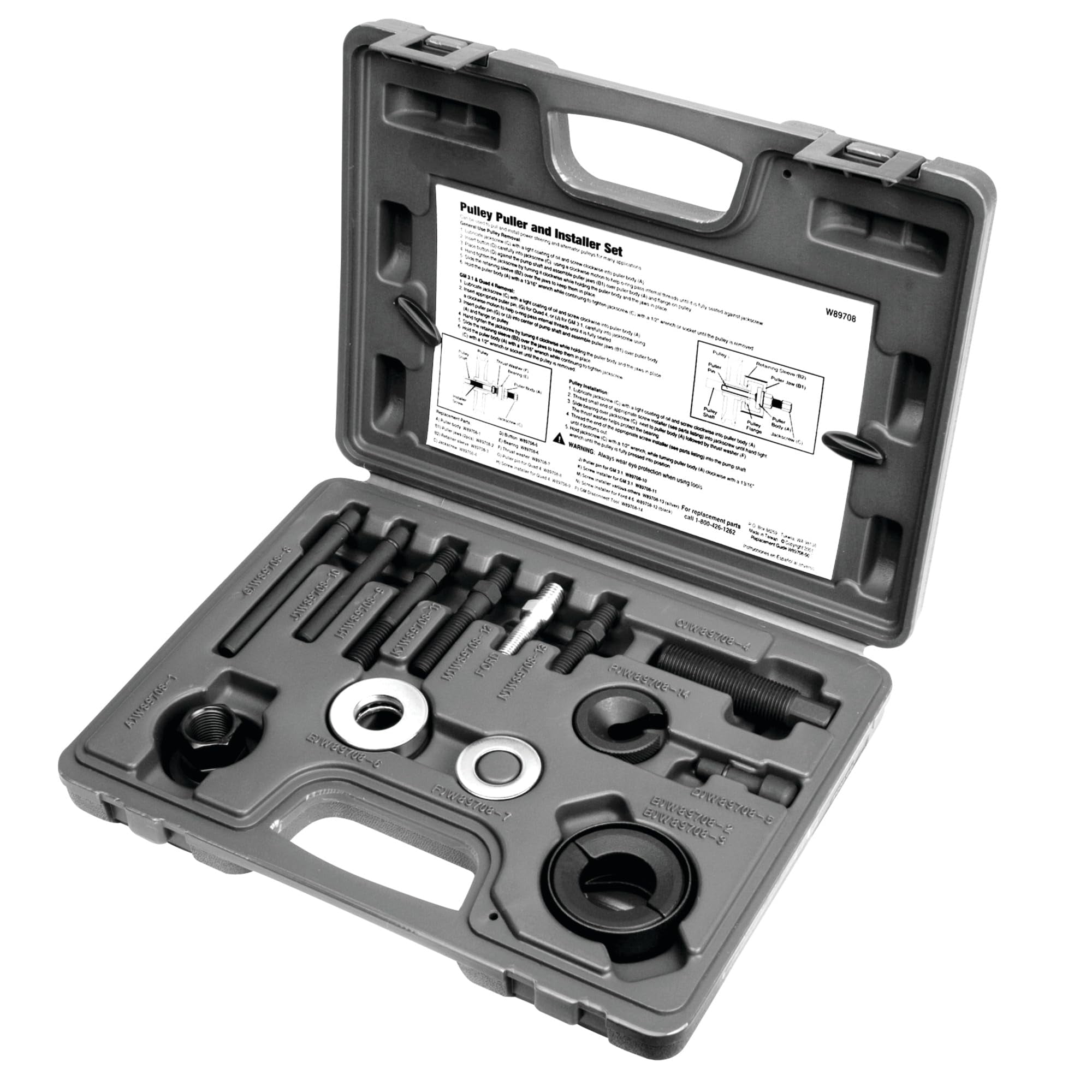 Performance Tool W89708 Pulley Puller/Installer Kit For Most Alternator ...
