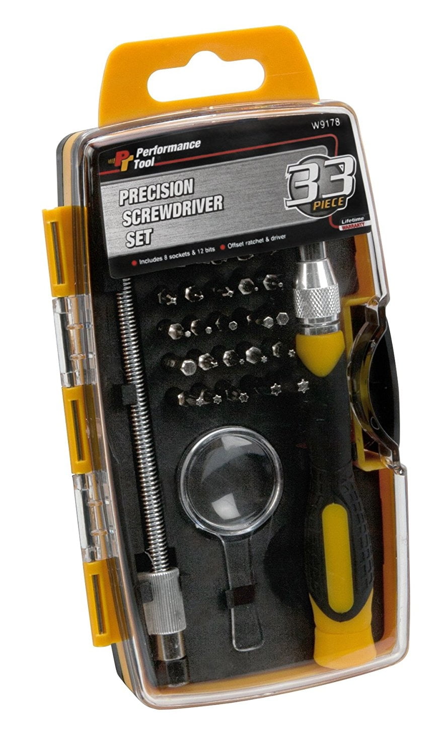 Performance Tool W9178 Precision Driver Set, 33-Piece - Walmart.com