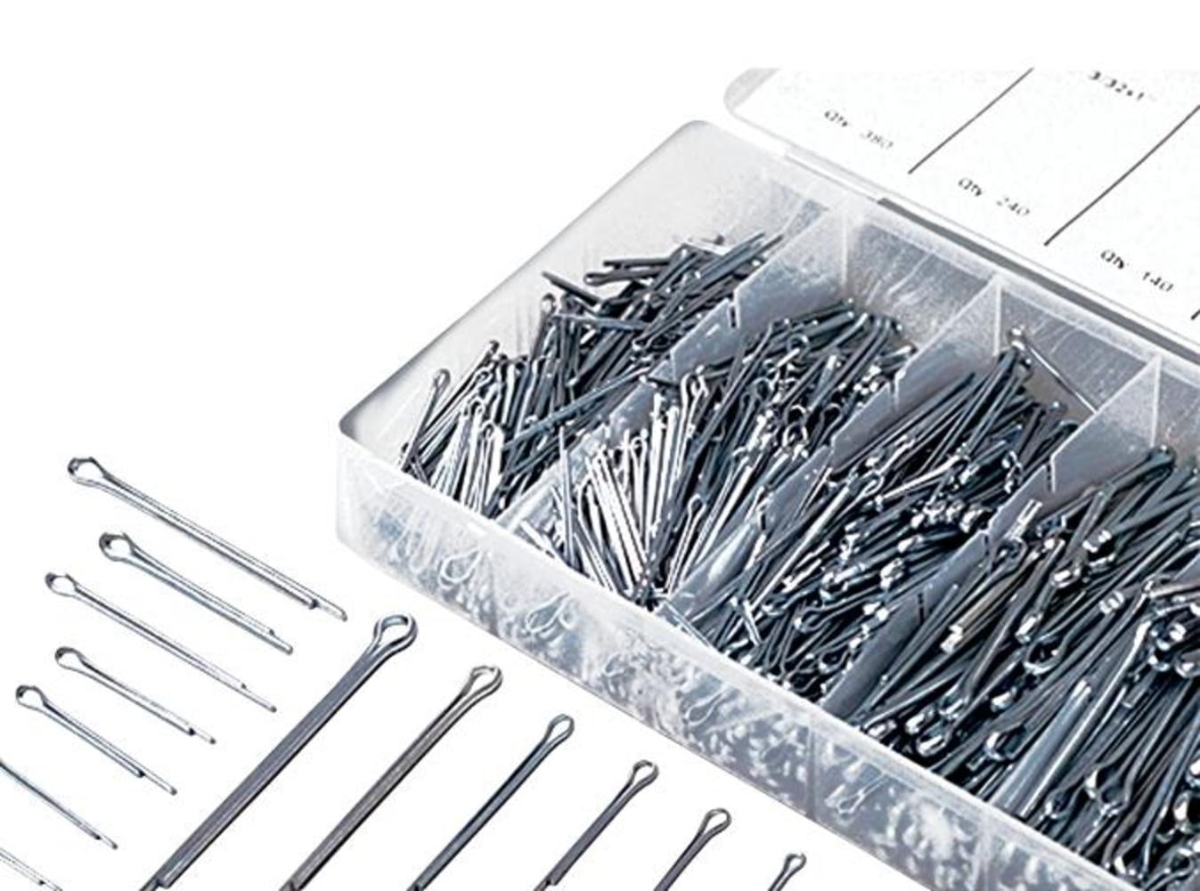 Performance Tools W5204 1000 Piece Cotter Pin Assortment - Walmart.com