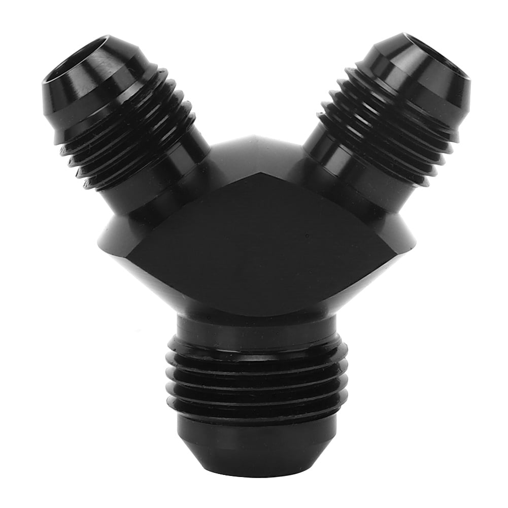 Performance Upgrade Fitting Black AN6/AN8 Y Block Connector Adapter for ...