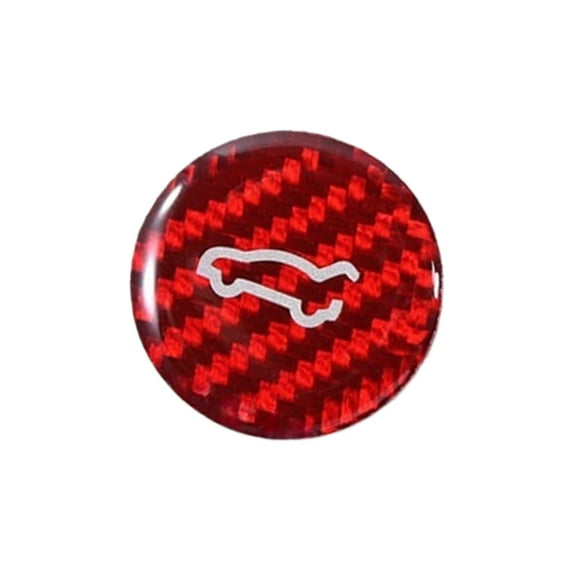 Performances Car Trunk Button Cover Carbon Fiber Tailgate Rear Rrunk ...