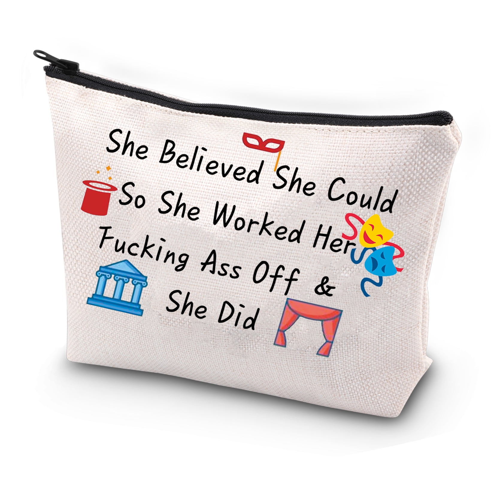 Performer Gift Theatre Themed Makeup Bag Broadway Musical Theater Gift ...