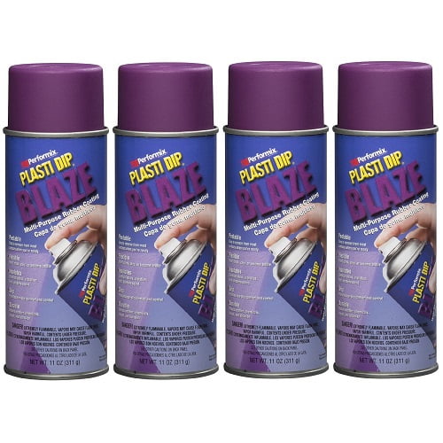 Performix Plasti Dip 11225 Blaze Purple Rubber Spray 4 PACK - Walmart.com