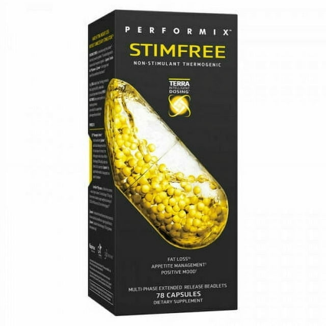 Performix STIM FREE Mood Enhancer & Fat Burner Capsules, 78 Count with ...