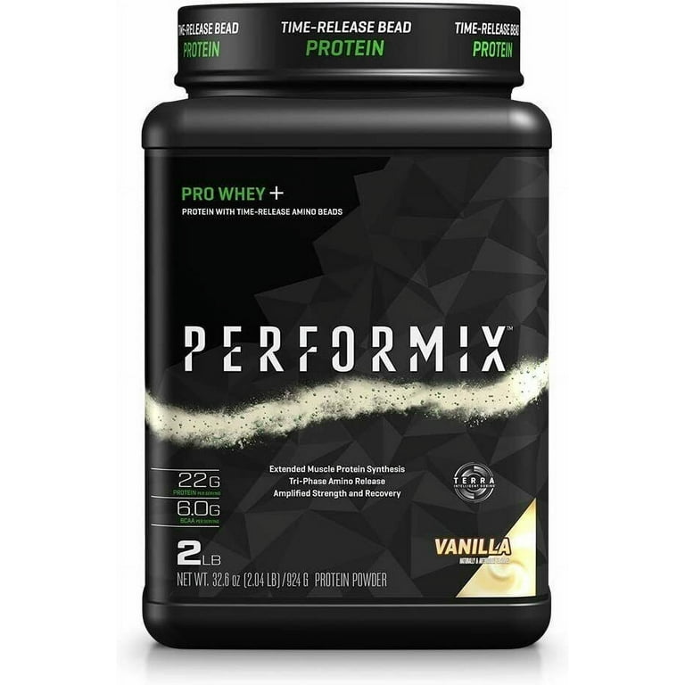 Performix s PRO WHEY Protein Powder Time Release Amino Beads Muscle Protein Synthesis Strength Recovery Vanilla 2 LBS