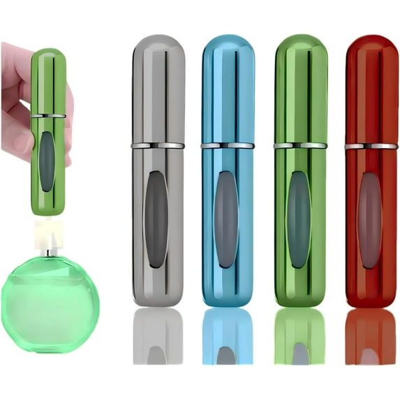 Perfume Atomiser 5ml Duo Pack (Sparkling Silver & Sparkling Pink ...