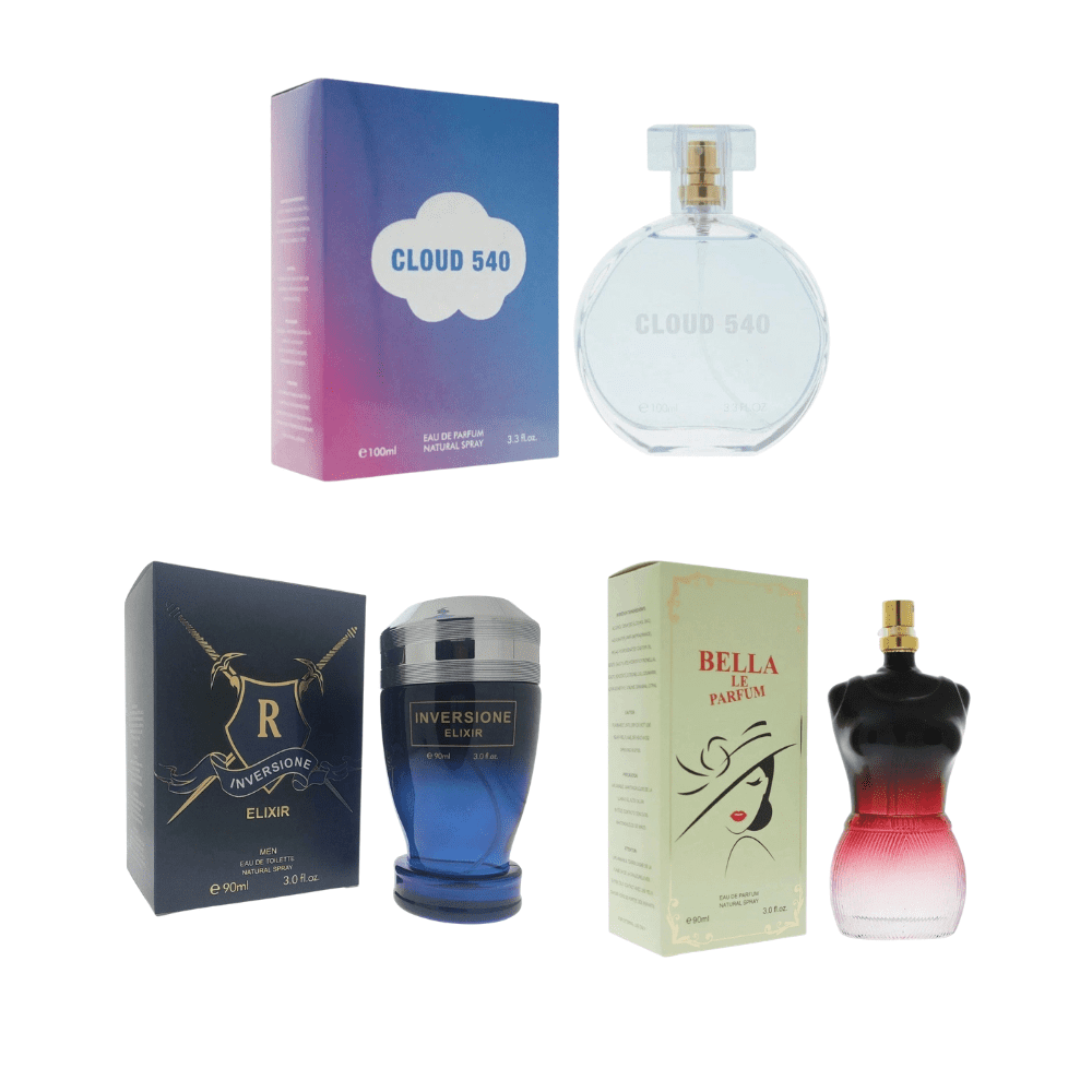 Perfume Gift Set for Men and Women 3 Pack – Inversione Elixir Cologne ...