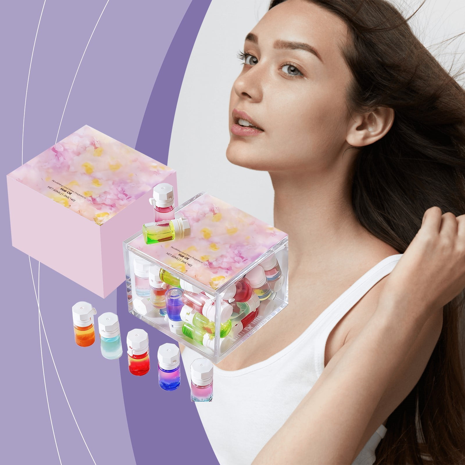 Perfume & Hair Oil 2 In 1 & Camellia Nourishment For Frizzy Mini Hair ...