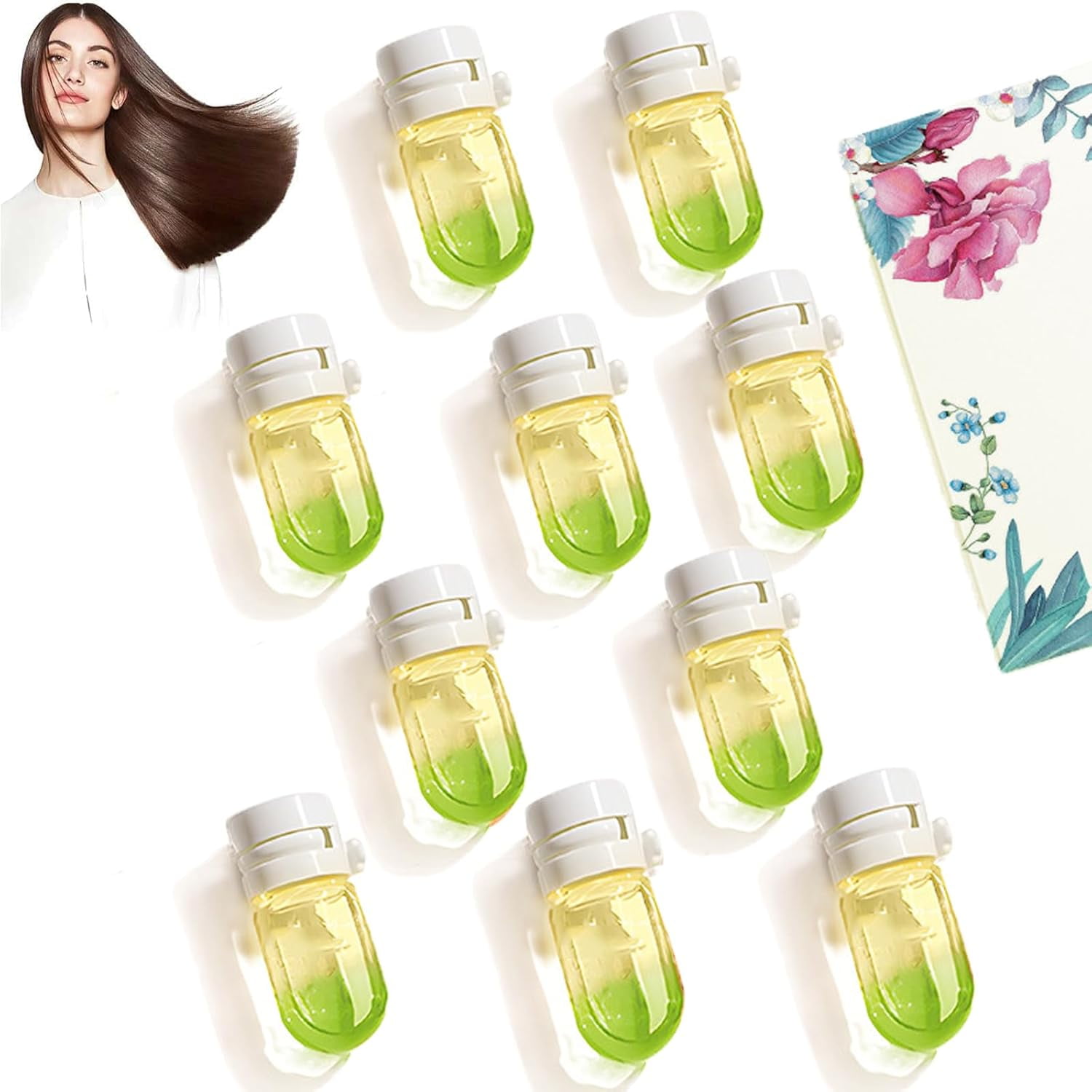 Perfume&Oil 2 In 1-Avocado Nourishing&Shining Hair Oil,10 Pcs Scented ...