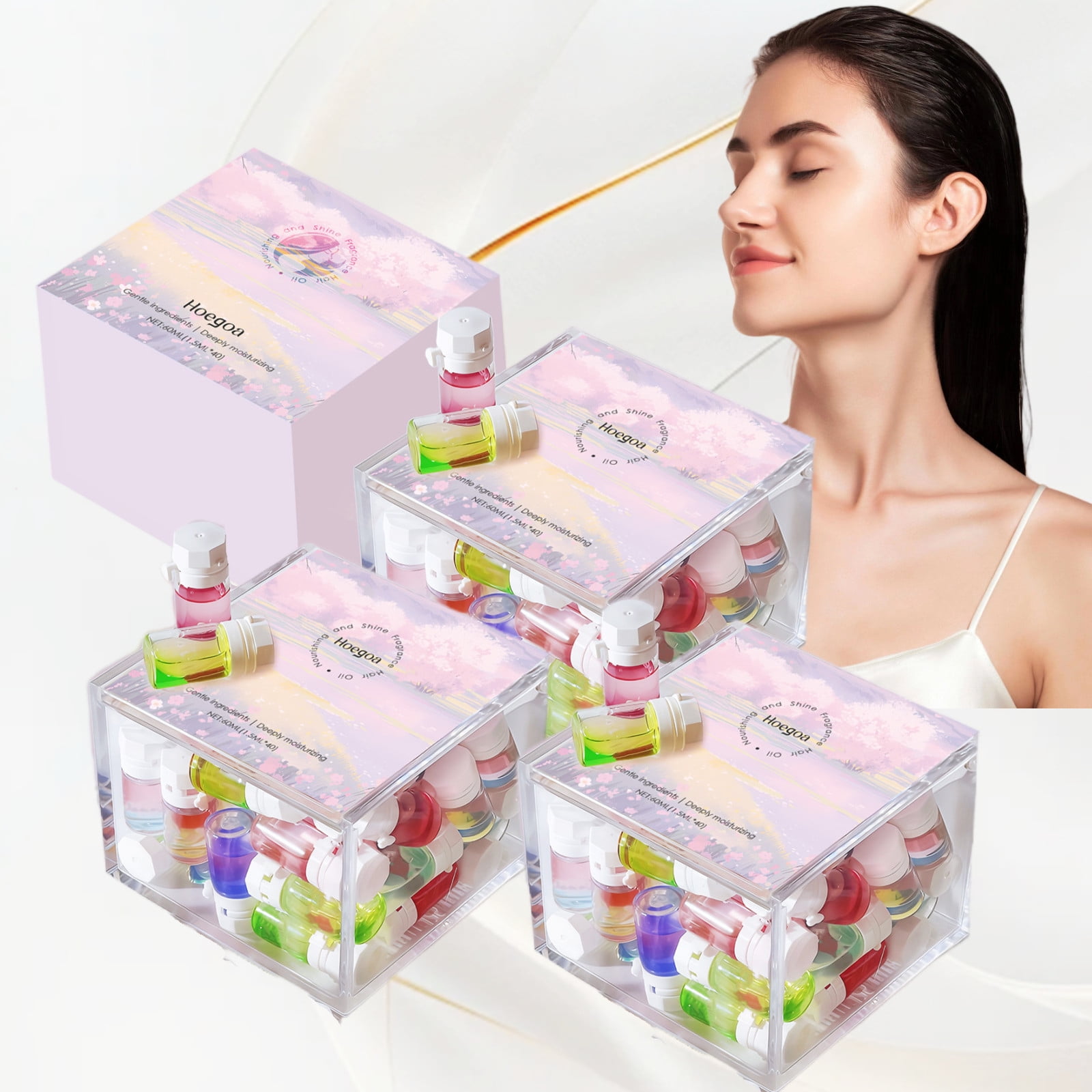 Perfume&Oil 2 in 1-Shining Hair Oil for Frizzy, Hair Perfume & Oil ...