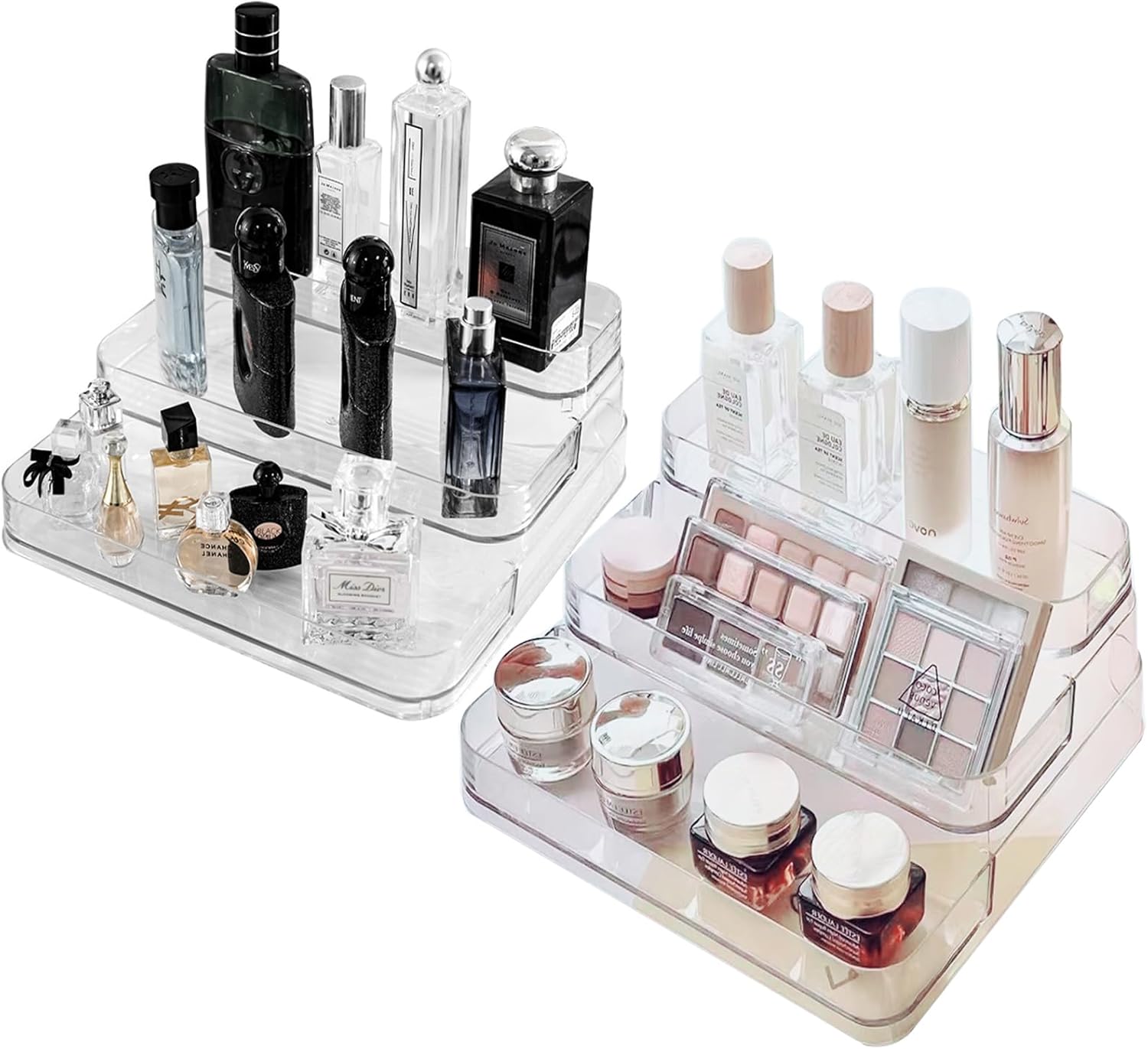 Perfume Organizer 2 Pcs, Clear Cologne Organizer for Men and Women ...
