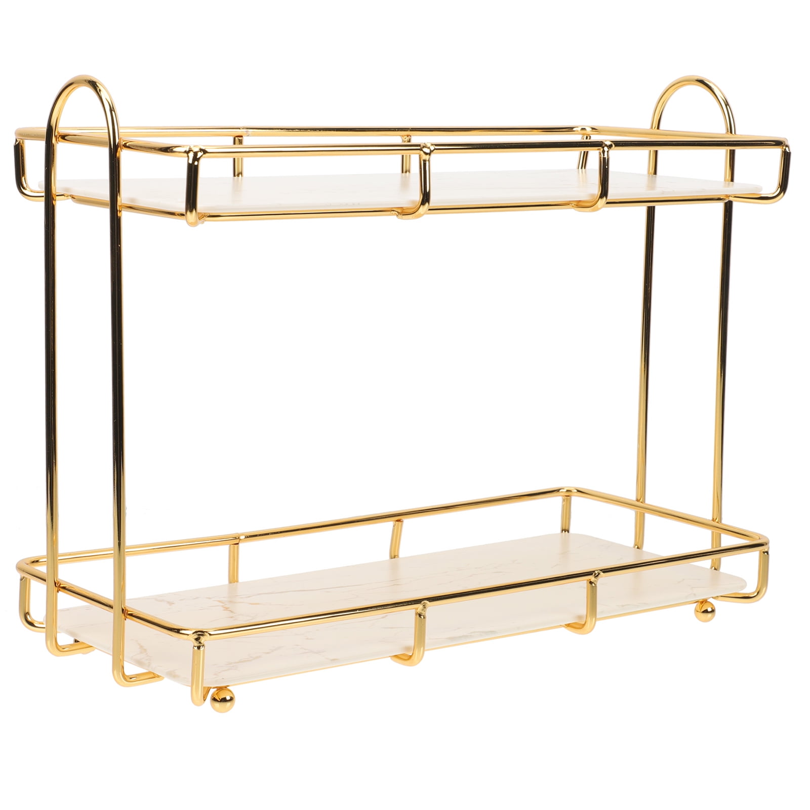 HEALEEP Bathroom Stand HIPS Gold 1Pack 12.18X9.04X5.50in Bathroom ...