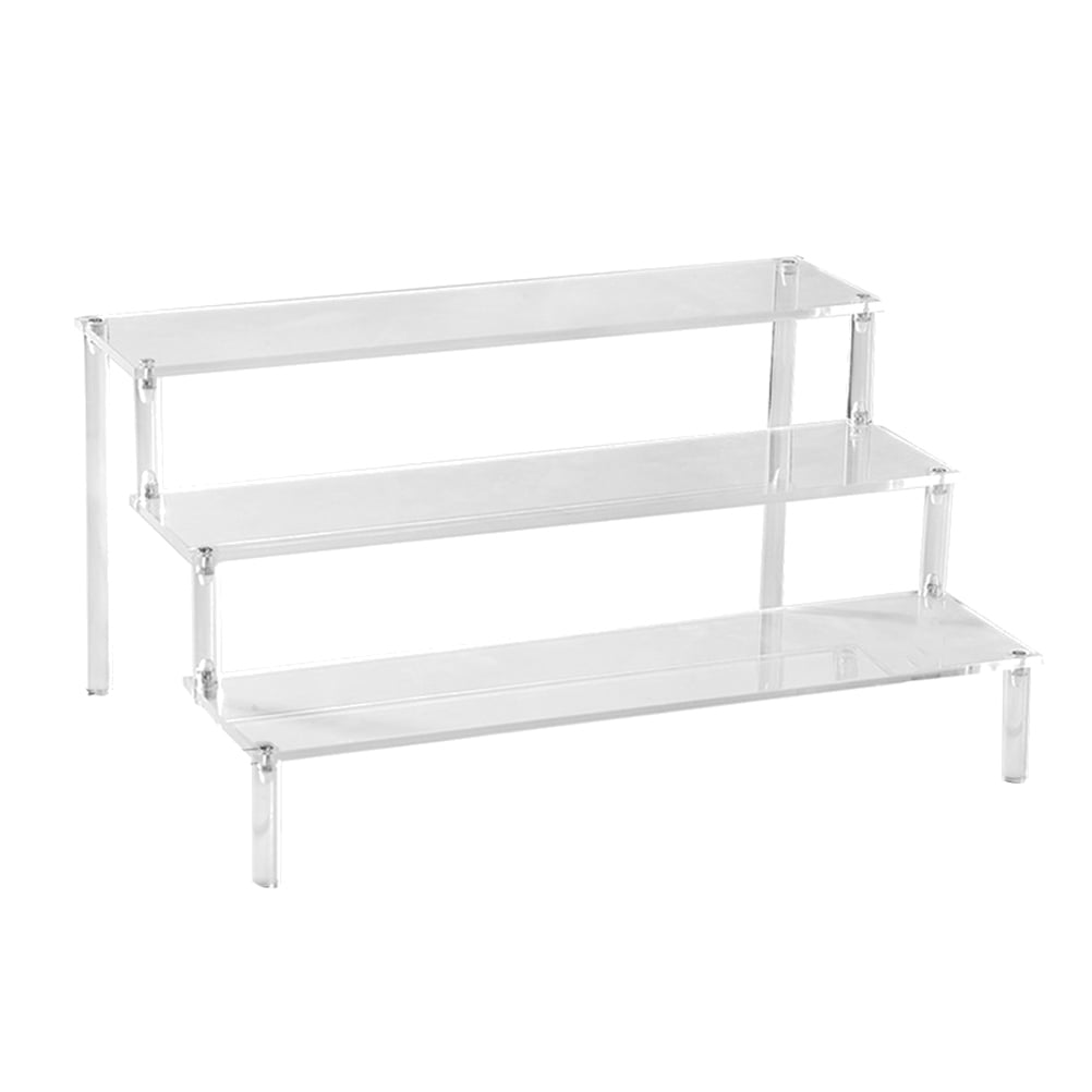 STRANDCHIC Clear Display Risers Shelf Display Rack Acrylic Organization ...
