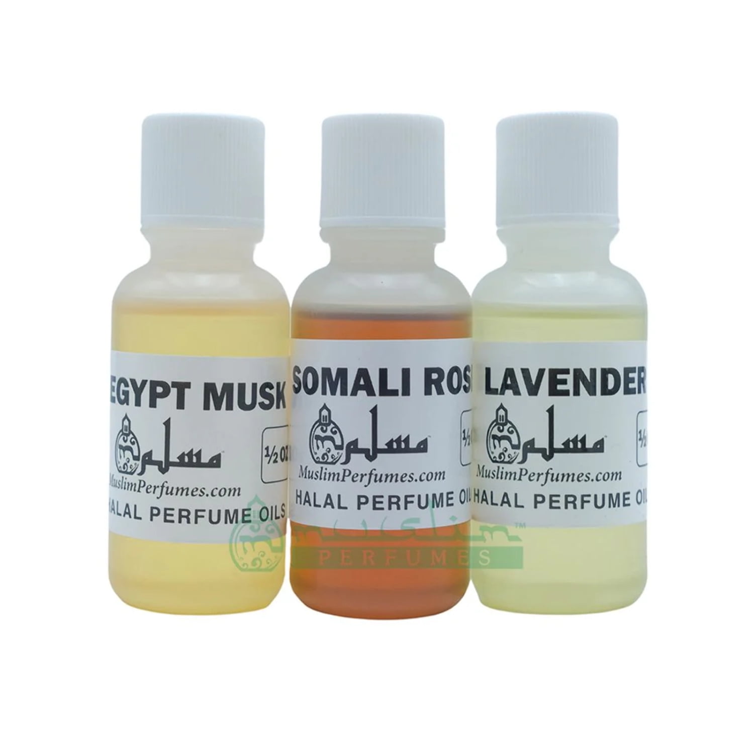 Perfume Set of 3 – Lavender, Somali Rose, Egyptian Musk – 1/2 oz ...