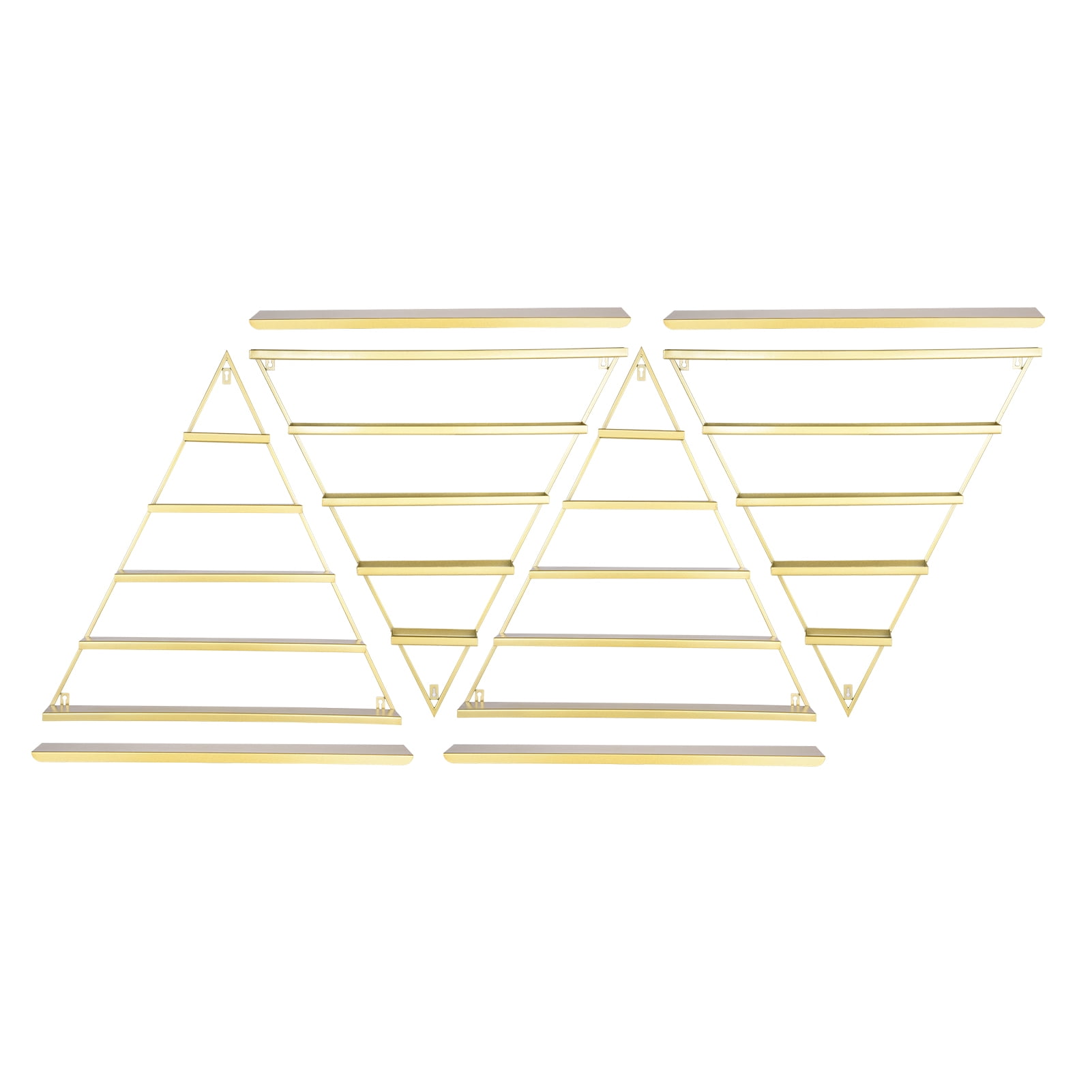 Perfume Shelf Wall Mount | Triangular Floating Shelves for Wall | 8PCS ...
