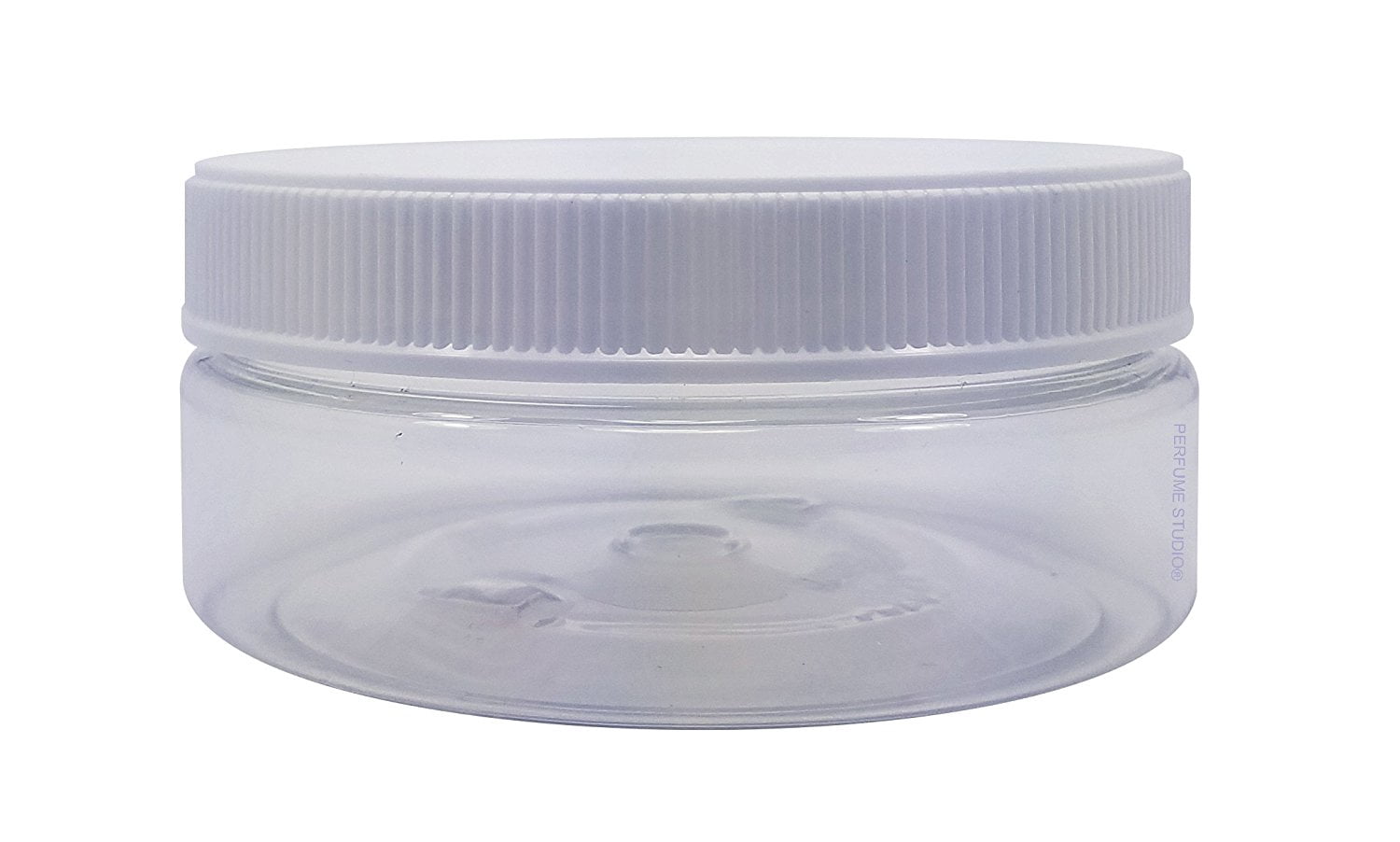 Perfume Studio® Empty 4oz Clear Jar with White Ribbed Foam Liner Lid ...