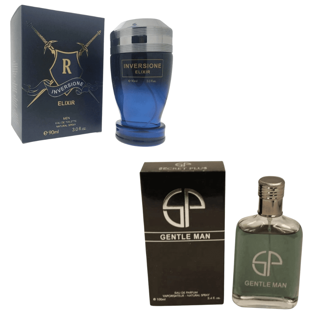 Perfumes for Men 2 Pack Set – Gentle Man + Inversione Elixir Cologne ...