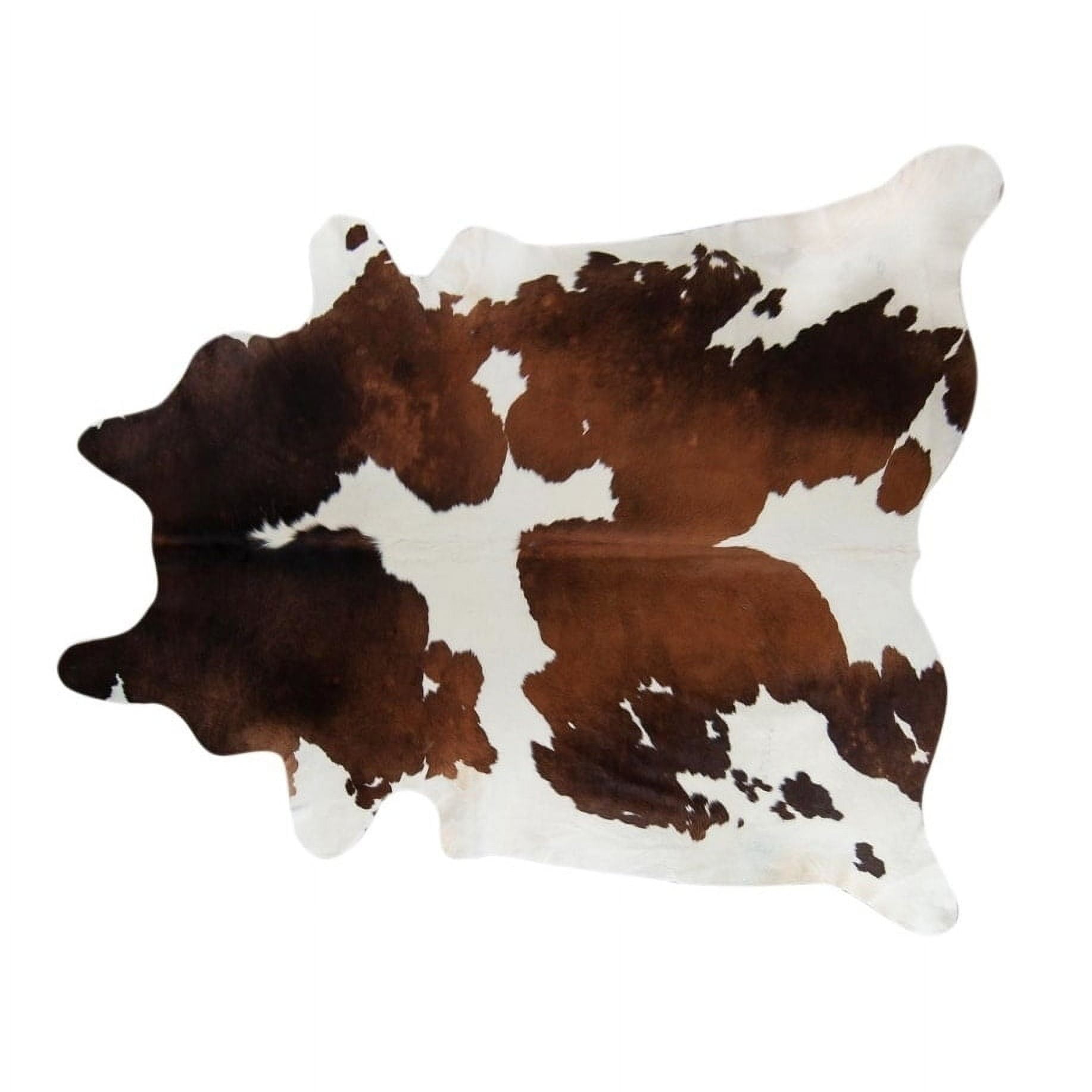 Pergamino Chocolate and White Cowhide Area Rug Dark Cow Spotted 8' x 6 ...