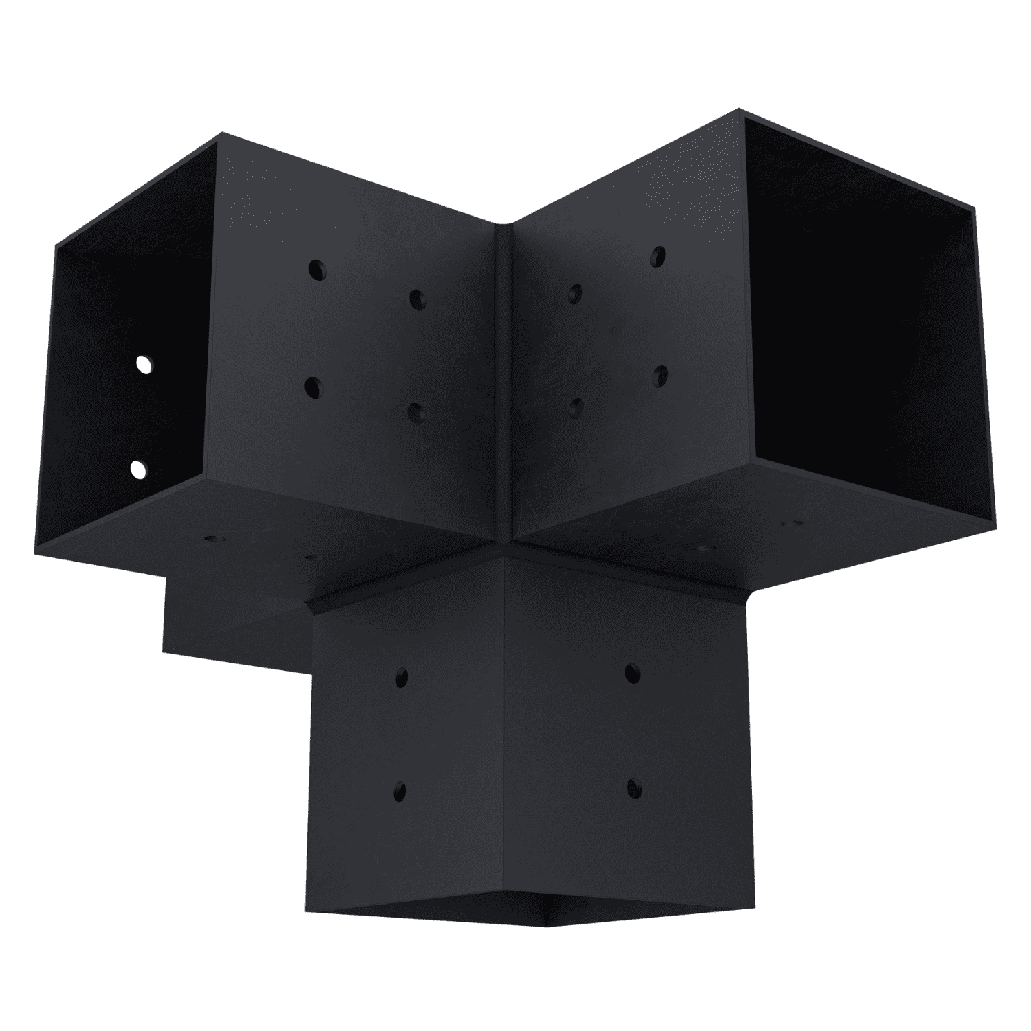 Pergola Beam Brackets (4x4 Steel) with 4 Channels for the Post and 3 ...