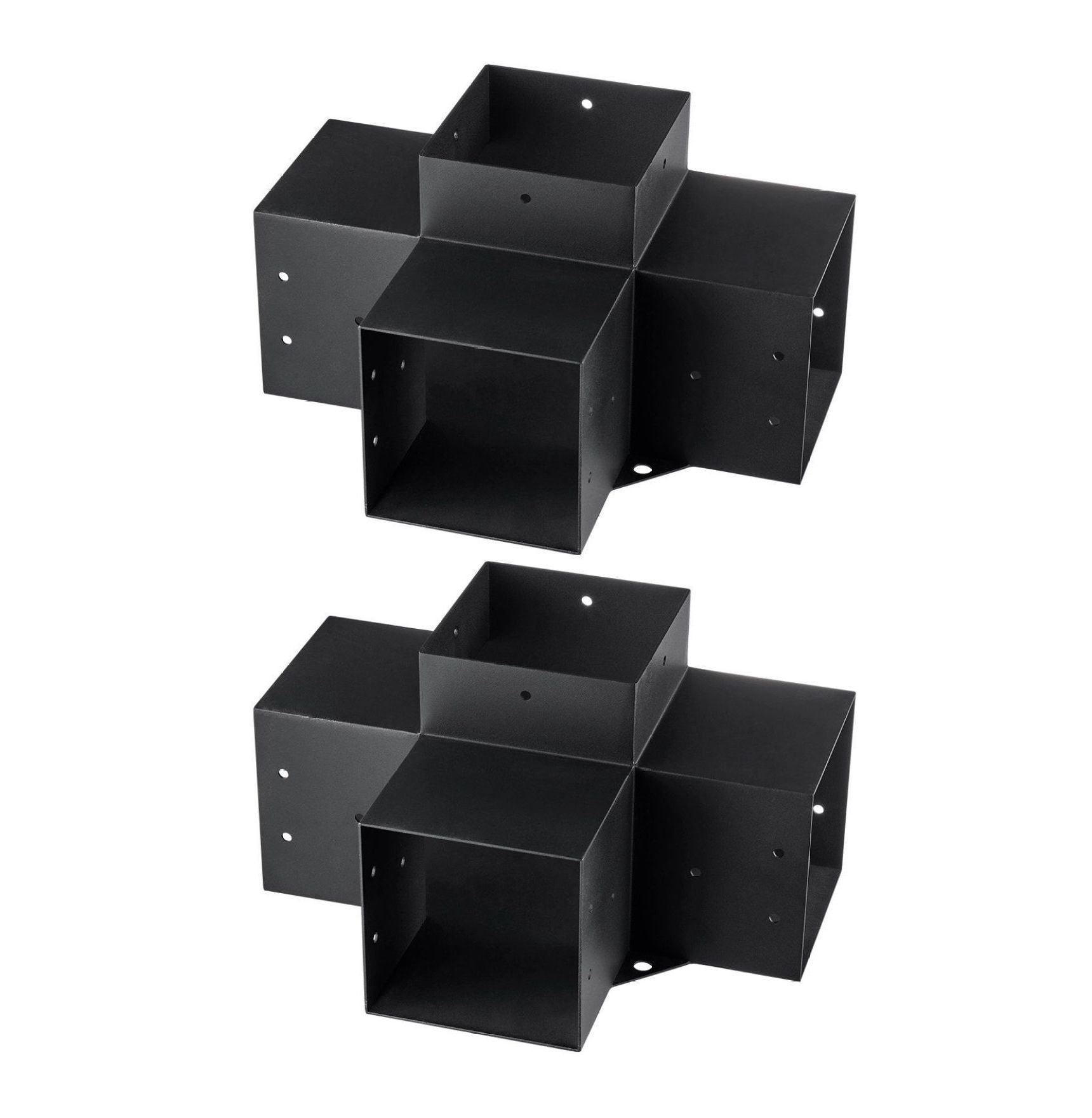 Pergola Bracket Kit 6x6, 2pcs Heavy Duty 4-Way Corner Brackets, DIY ...
