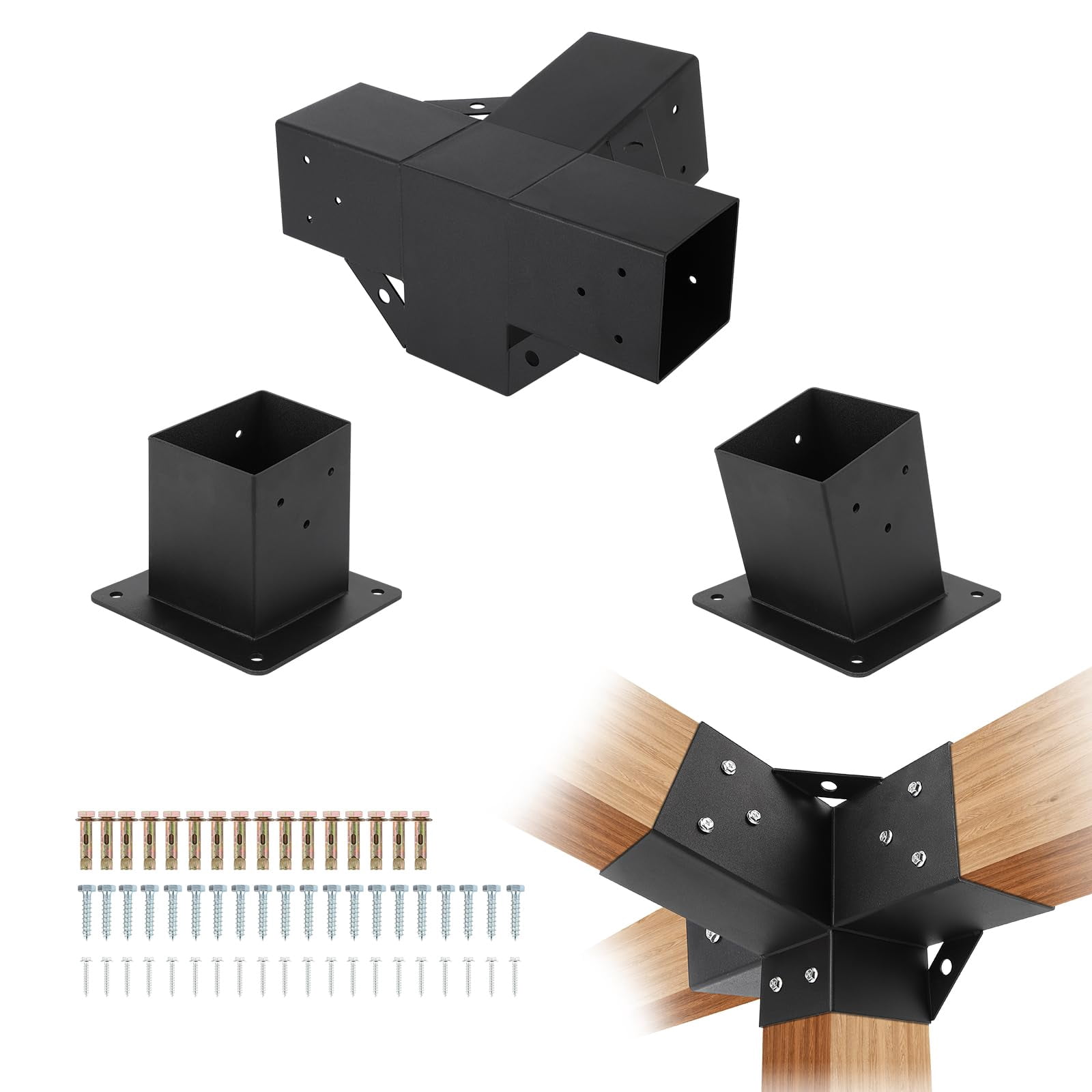 Pergola Bracket Kit Pergola Kit,Heavy Duty 4x4 Brackets kit,15° Angled ...