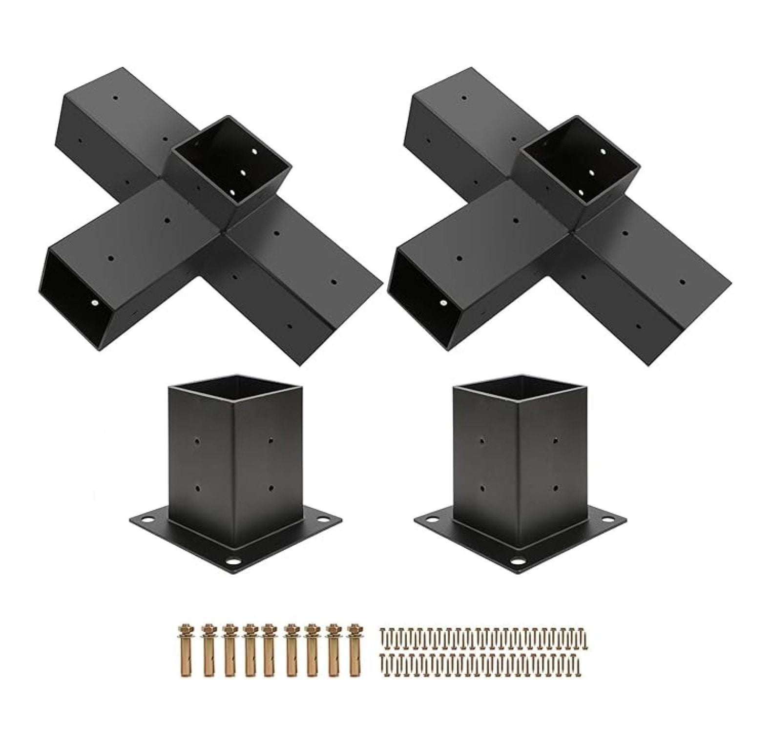 Pergola Brackets 2 Pack Woodworks Pergola Kit 4-Way Right Angle Corner ...