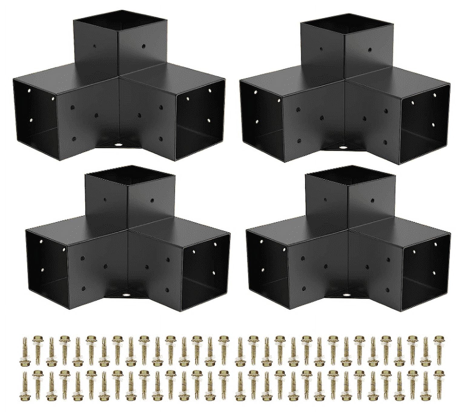 Pergola Brackets Kit for 4"x 4" (Actual 3.6" X 3.6") Lumber, Heavy Duty ...