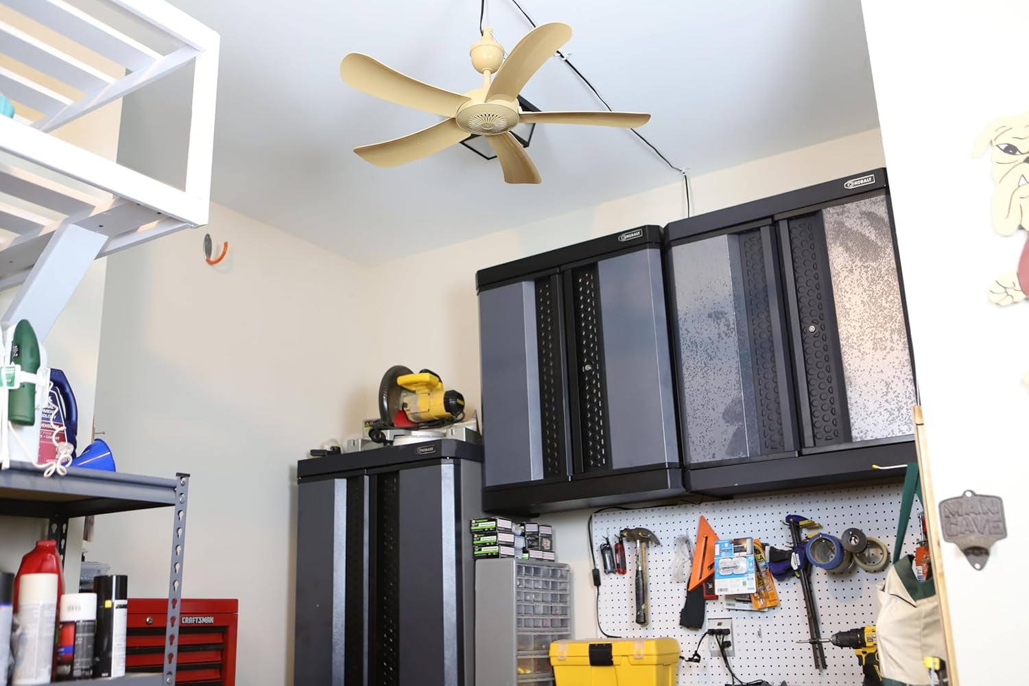 Pergola Breeze Single Speed 31” Portable Ceiling Fan AC 110V with 15 ...