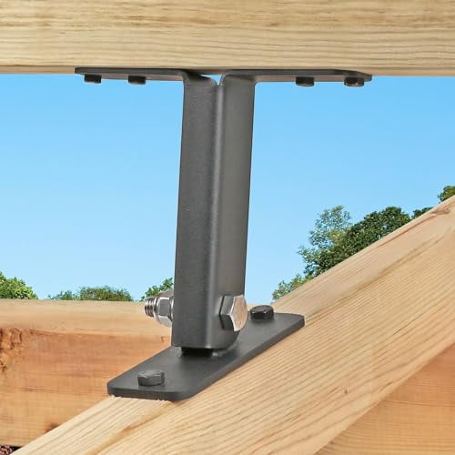 Pergola Roof Riser Beam Bracket, Stainless Steel Angle Adjustable Roof ...
