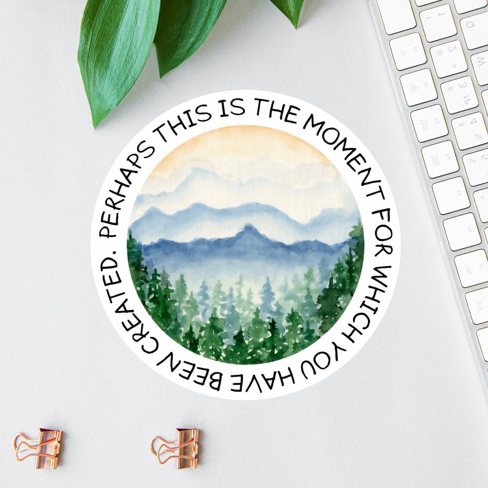 Perhaps This Is The Moment Sticker, Bible Sticker, Esther 4:14 Sticker ...