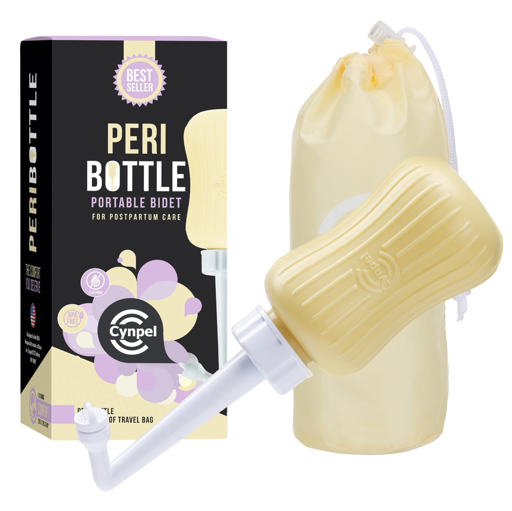 Peri Bottle, Postpartum and Perineal Care, Portable Travel Bidet Sprayer for Women or Men ...