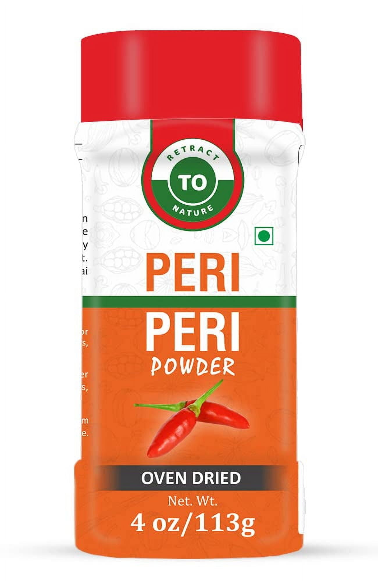 Peri Peri MQH2 Powder (Birds Eye Chili) - 4 oz/113 gm, 100% Pure, Oven ...