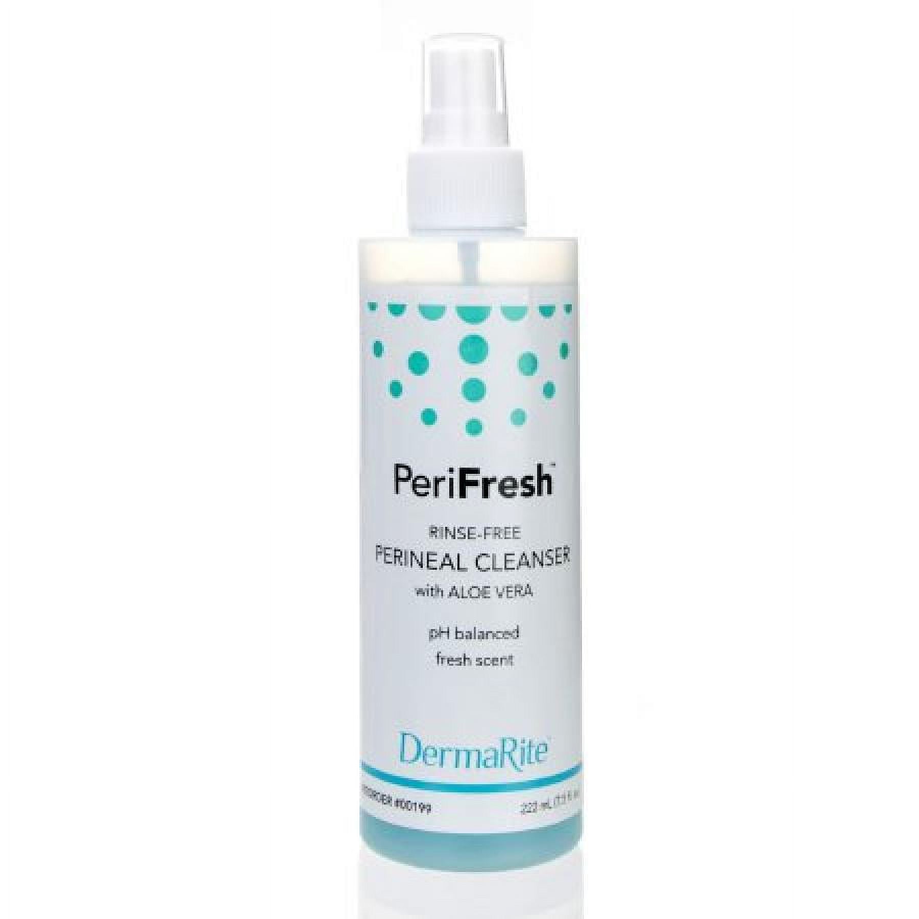 PeriFresh Rinse-free Perineal Cleanser with Aloe Vera, Scented, 7.5 Oz. Pump Bottle, 6 Count ...