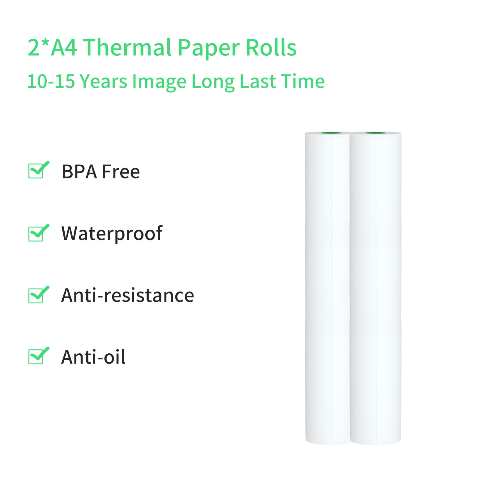 PeriPage 2 Rolls Thermal Paper Compatible with PeriPage A40 Thermal ...