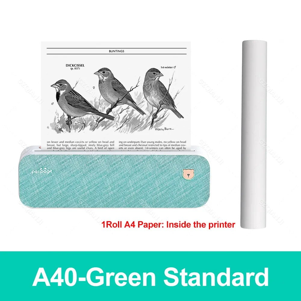 PeriPage A4 Continuous Thermal Bluetooth Printer Wireless Maker PDF ...