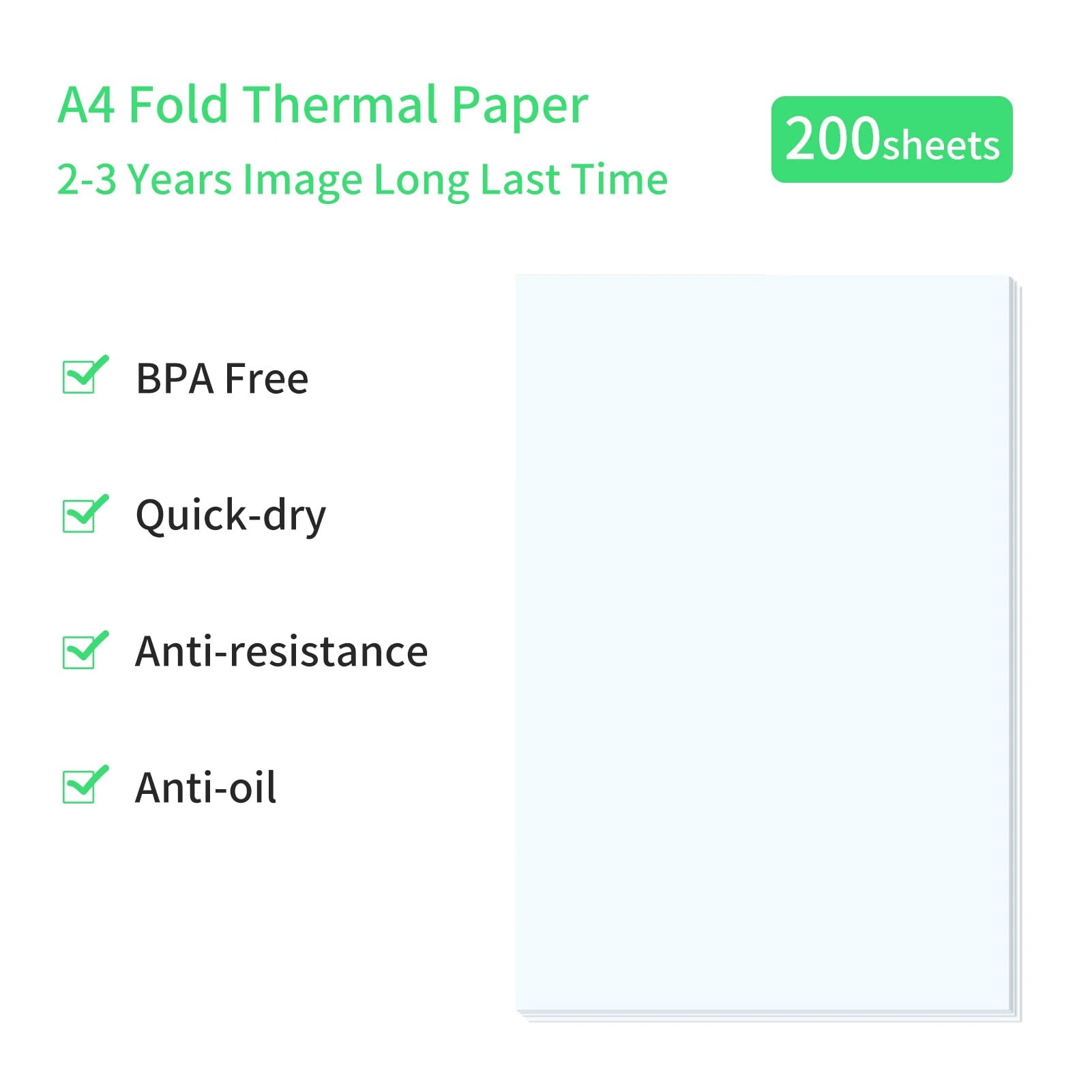 PeriPage A4 Thermal Paper For PeriPage A40 Thermal Printer Quick-dry ...